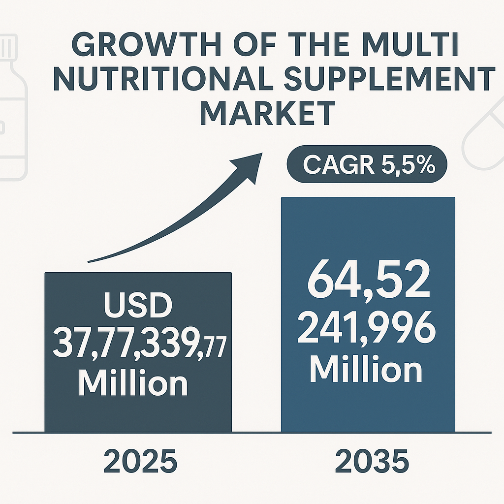 Global Multi Nutritional Supplement Market Poised for Steady Growth ...