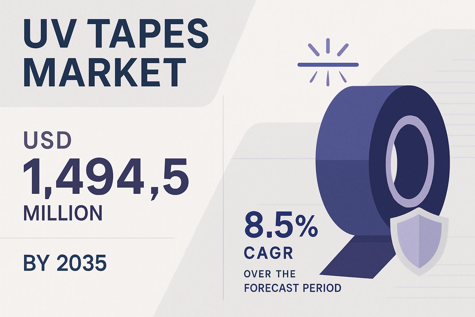 UV Tapes Market to Reach USD 1,494.5 Million by 2035, Expanding at 8.5% ...