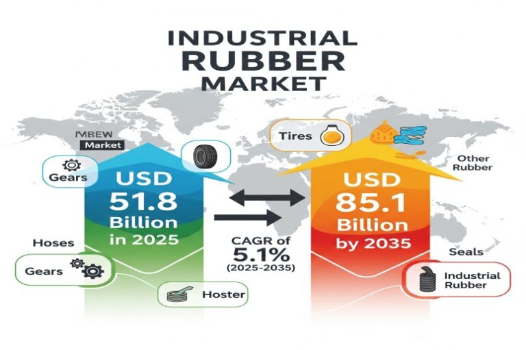 Industrial Rubber Market to Hit USD 85.1 Billion by 2035, Driven by ...